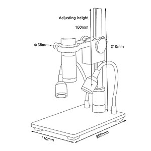 Handheld Digital Microscope Accessories 150X Industrial Digital Microscope Camera Microscope Accessories (Color : Single Camera)