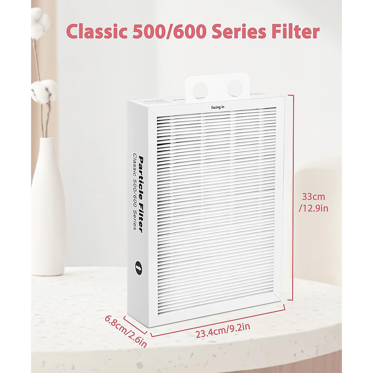 500/600 Series Particle Replacement Filter for BLUEAIR Classic 501, 503, 601, 505, 603, 650E, 550E, 555EB, 605, 580i, 680i，HEPA+Activated Carbon Сotton