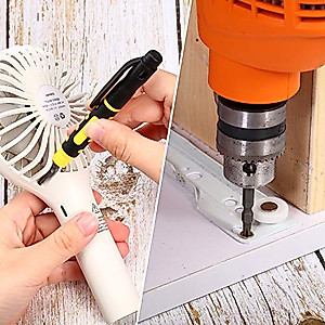 4 Pieces Pocket Screwdriver 4 in 1 Pen Screwdriver Multipurpose Portable Screwdriver Crossing Flathead Screwdriver for Repairing