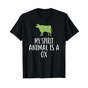 My Spirit Animal Is A OX T-Shirt Funny OXS T-Shirt