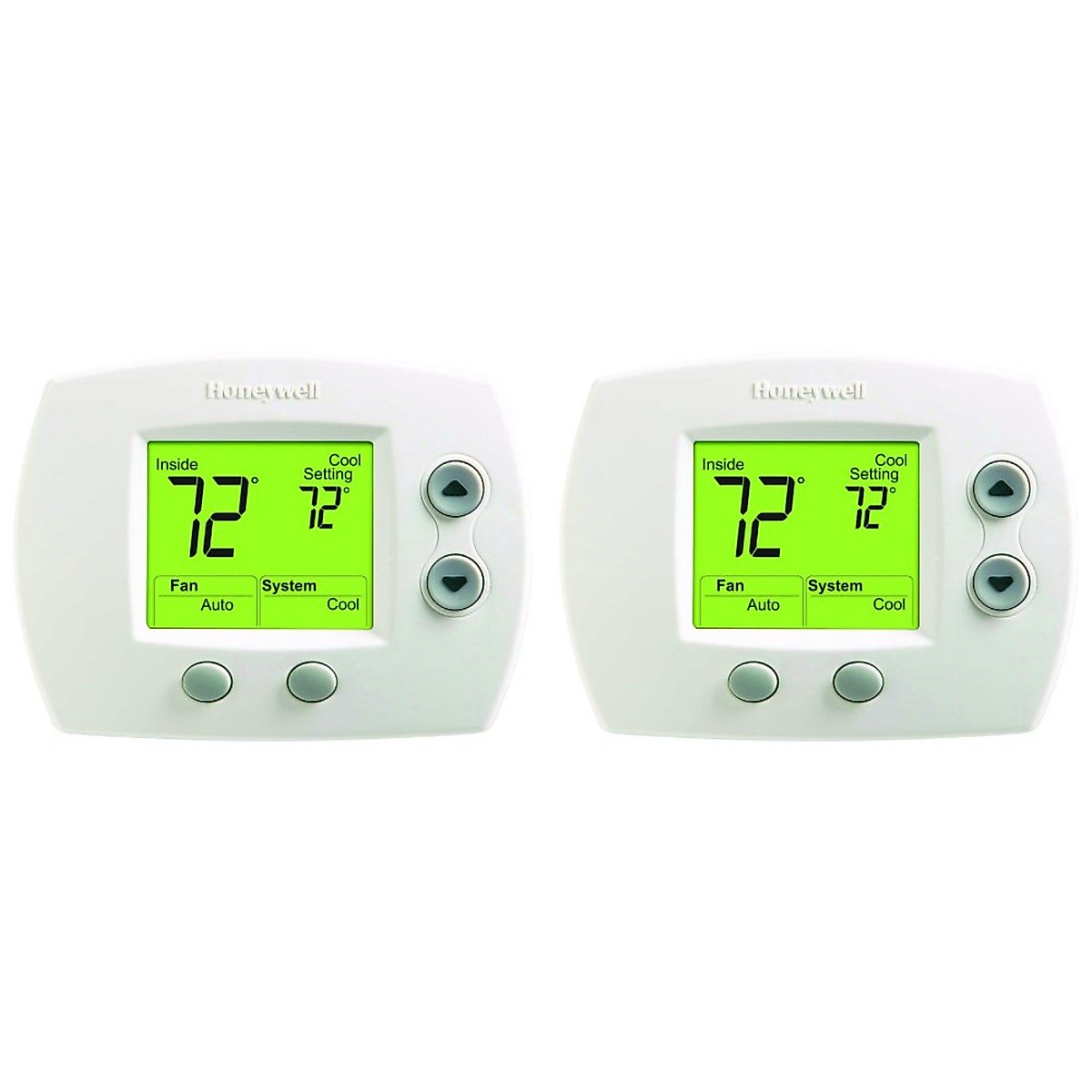 Honeywell TH5110D1006 Non-Programmable Thermostat, White, Pack of 2