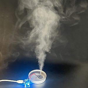 2 Pack Atomization Disc mist maker Ultrasonic Atomization Module Ultrasonic fogger DIY Humidifier with PCB 5V