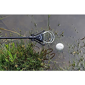Callaway Golf Ball Retriever for Water, Telescopic with Dual-Zip Headcover, Black, 15 Feet