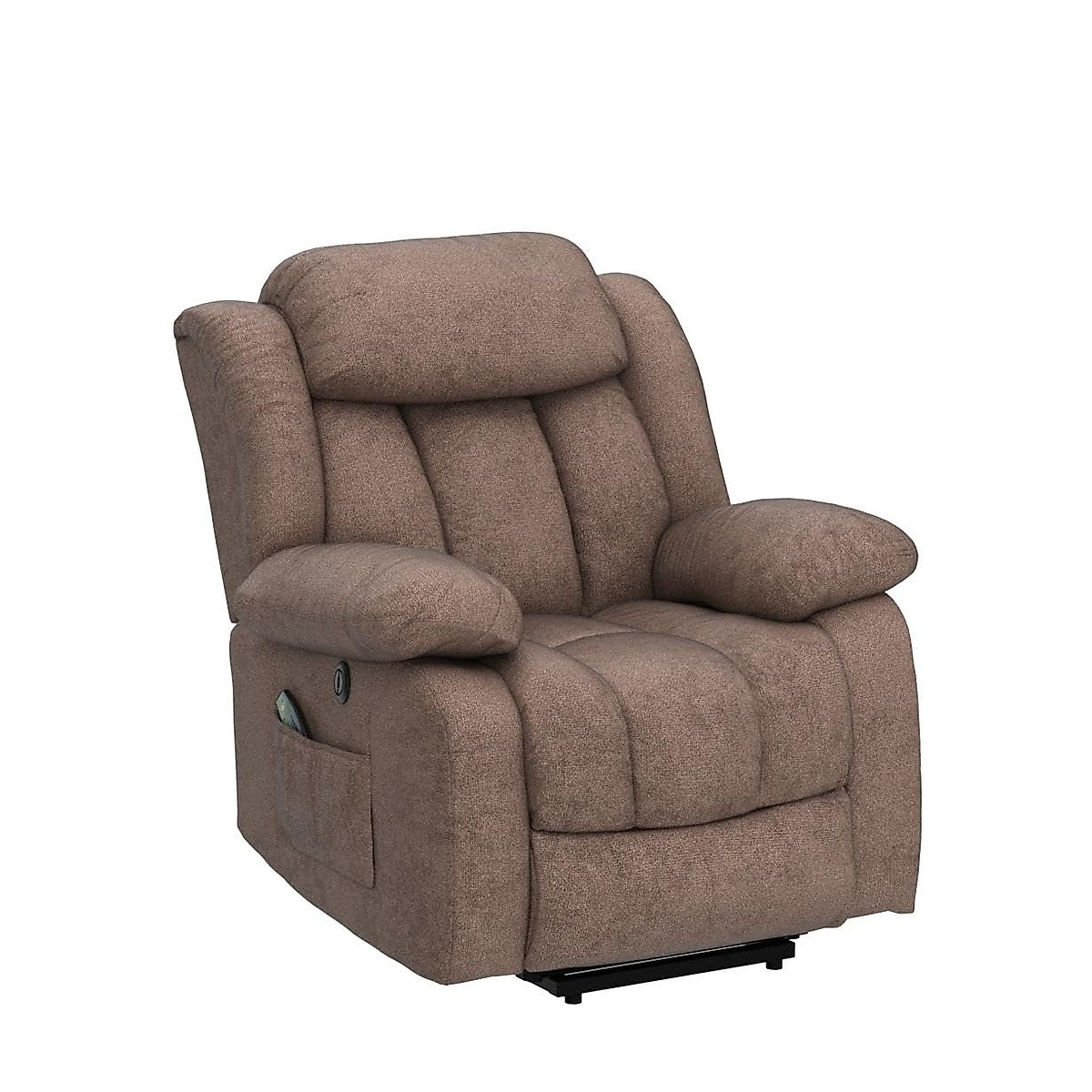 ANJ Power Lift Recliner Chair with Heat & Massage for Elderly, Overstuffed Lift Chairs with USB Port and Heavy Duty Reclining Mechanism(Taupe)