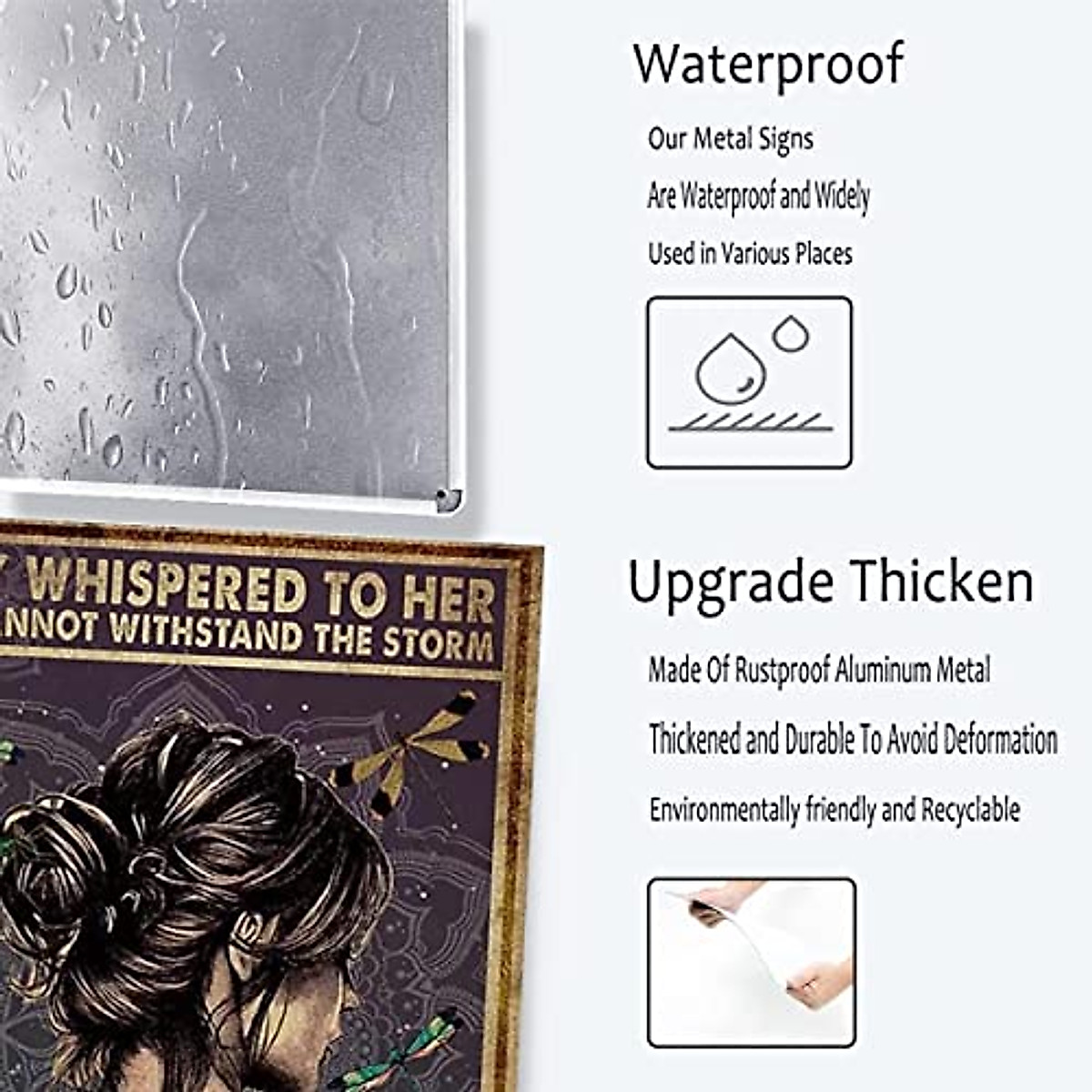 QKIODS Metal Signs Exit only DO NOT Enter Sign Vintage Sign Retro Aluminum Tin Signs for Kitchen Home Office Cafe Bar 8x12 Inches