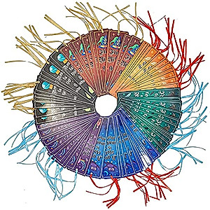 Wizard Bookmarks with Tassels for Kids, 6 Designs (2 x 6 in, 72 Pack)