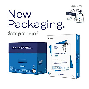 Hammermill Printer Paper, Tidal 20 lb Copy Paper, 8.5 x 11 - 10 Ream (5,000 Sheets) - 92 Bright, Made in the USA, 162008C
