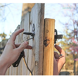 National Hardware N109-040 Swinging Gate & Door Thumb Latch, Heavy Duty, Coated with WeatherGuard Protection, Black