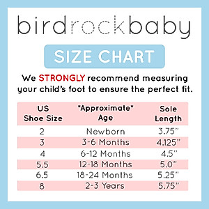 BirdRock Baby Fringeless Moccasins - Genuine Leather Boys and Girls Shoes for Newborns, Infants, Babies, & Toddlers (Classic Brown, US 5.5)