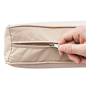 7 Pieces Patio Furniture Sets All-Weather Outdoor Sectional Sofa Manual Weaving Wicker Rattan Patio Conversation Set with Cushion and Glass Table (Beige)