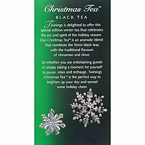 Twinings Christmas Tea - Black Tea Blended with Spicy and Aromatic Clove and Cinnamon, Tea Bags Individually Wrapped, 20 Count Ea (Pack of 4)