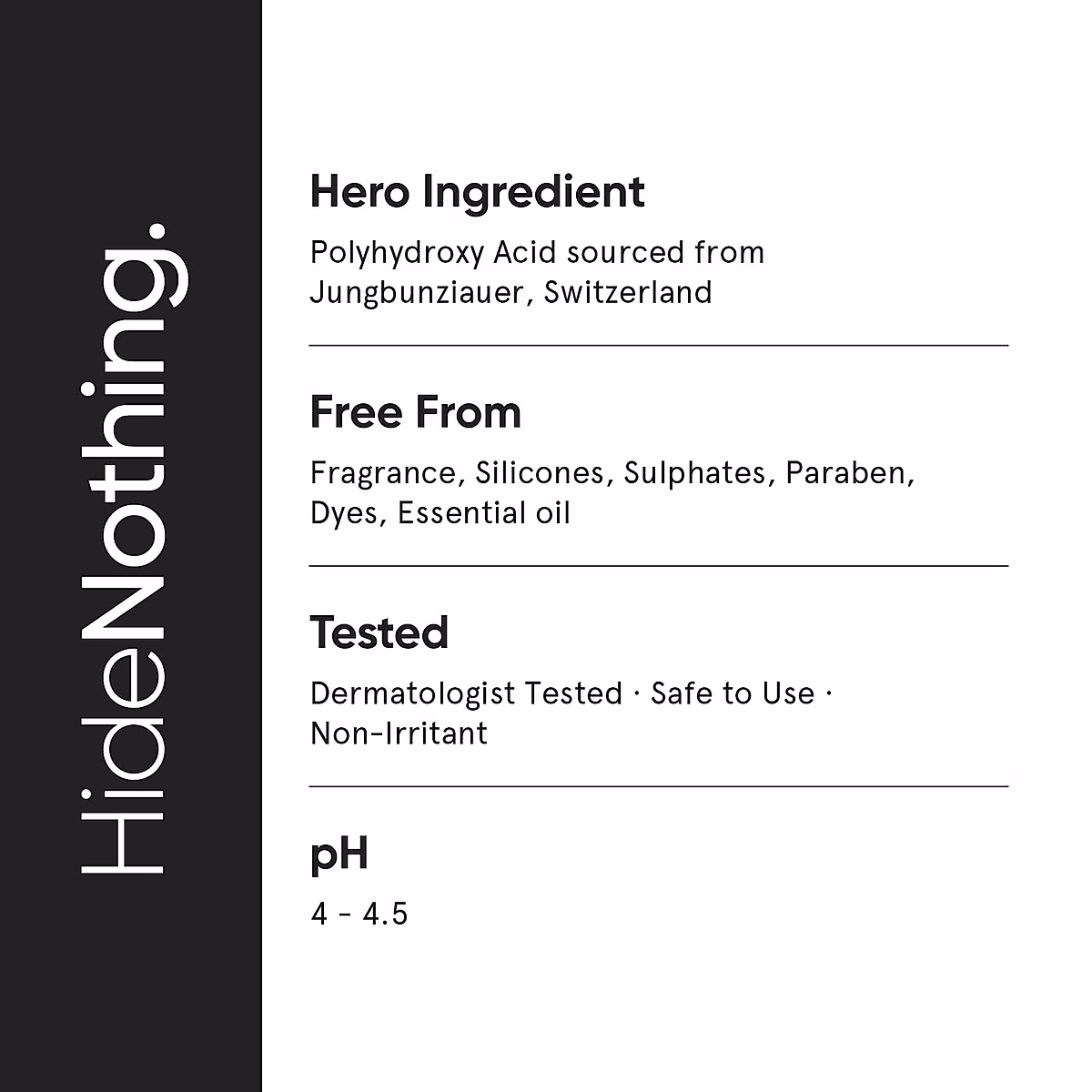 Minimalist 3% PHA Alcohol Free Hydrating Face Toner for Pore Tightening | Mild Exfoliation, pH Balancing & Rebalancing Skin Microbiome | for Women & Men | 5 Fl Oz / 150 ml