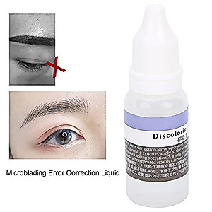 Tattoo Correction Serum Permanent Makeup Pigment Removal Liquid Painless Pigment Fading Agent Eyebrow Lip Microblading Remover Microblading Error Correction Agent Eyebrow Supply 15ml