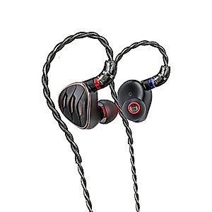 FiiO FH5sPro Headphone Earphones Wired High Resolution Deep Bass 2BA+2DD IEMs Comes with 2.5/3.5/4.4mm Swappable Plugs for Smartphone/PC/Laptop/Tablet