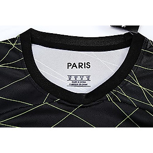 Casmyd Paris Soccer Jerseys for Boys Kids Me-ssii HOM/Awy Football Jersey Kit Youth Sports Team T-Shirt&Shorts Soccer Uniform