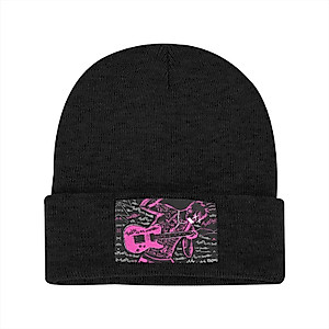 Knit Hat Cap Beanie Men Women Unisex Plain Warm Soft Skull Cap Black