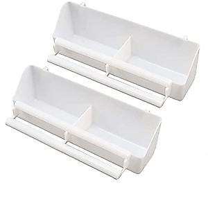 Bird Food Bowl Bird Feeder Pet Birds Food Dish Bird Water Bowls Pigeon Feeding Cups for Cockatiel Parrot Macaw Birds Small Animal 2 Pack with 1 Bird Spoon