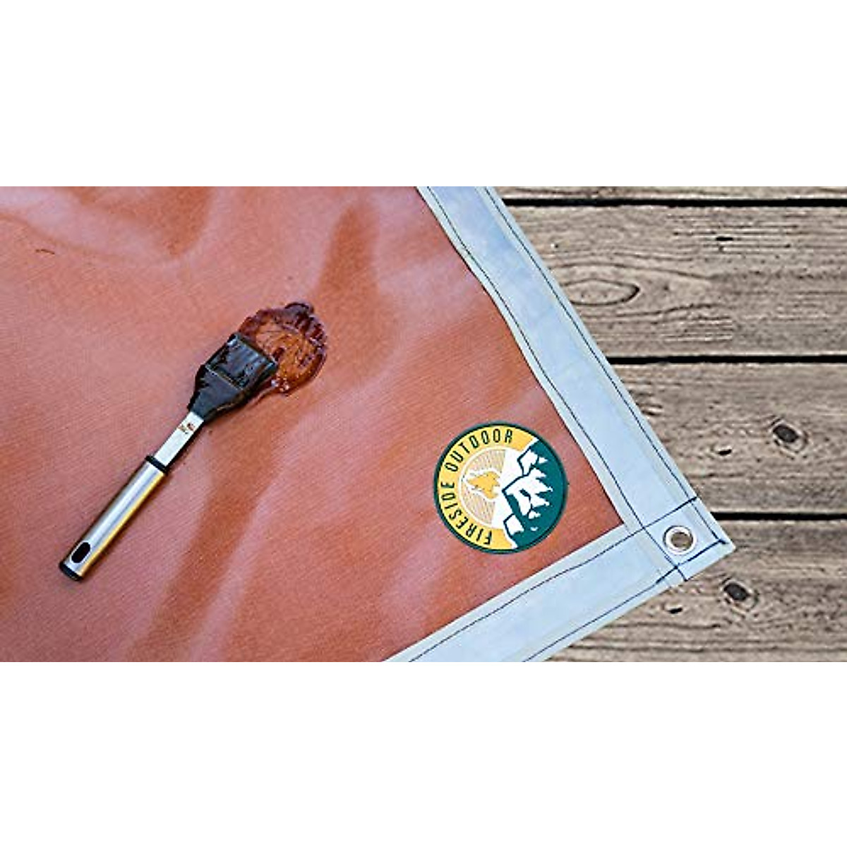 Campfire Defender Protect Preserve The Original Ember Mat | 67" x 60" | USA Based | Fire Pit Mat | Grill Mat | Protect Your Deck, Patio, Lawn or Campsite from Popping Embers
