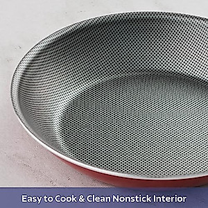 LEGENDARY-YES 18 Piece Nonstick Pots & Pans Cookware Set Kitchen Kitchenware Cooking NEW (RED)