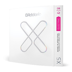 D'Addario Guitar Strings - XS Nickel Coated Electric Guitar Strings - XSE0942 - Maximum Life with Smooth Feel & Exceptional Tone - For 6 String Guitars - 09-42 Super Light