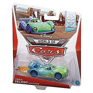 Disney Pixar Cars Carla Veloso with Flames Diecast Vehicle
