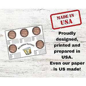 Bourbon flight tasting mat and guide sheet. Bourbon tasting guide for bourbon party. Bourbon placemats, Bourbon lover. Bachelor party games for bourbon party