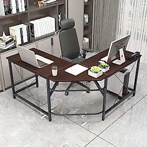 L Shaped Desk, Large L Shaped Computer Desk Office Desk, 59+59 inch L Shaped Gaming Desk with CPU Stand, Sturdy Corner Gaming Desk Writing Desk L Shaped Workstation Desks for Home Office Corner