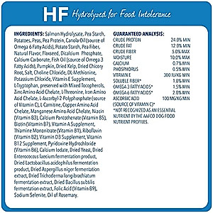 Blue Buffalo Natural Veterinary Diet HF Hydrolyzed for Food Intolerance Dry Dog Food, Salmon 22-lb bag