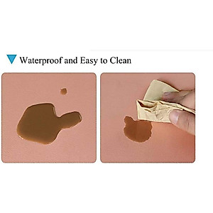 PVC Non-Slip Computer Chair Mat，Edging Office Chair Mat for Hardwood Tile Floor/Rolling Chair，Protective Carpet Mat,Anti-Scratch Floor Mat Home Office Desk Pad,Easy Clean(23.6x39inch, Light Blue)