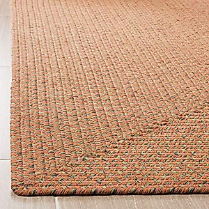 SAFAVIEH Braided Collection 4' x 6' Multi BRD166A Handmade Country Cottage Reversible Cotton Area Rug