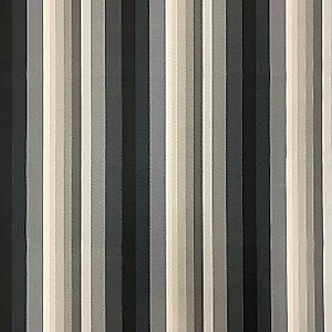 RSH Decor: 3-Piece Wicker Tufted Cushion Set | 41” x 19" & 19" x 19" | All-Weather Spun Fabric | Water Resistant | Outdoor Loveseat & U-Shape Cushions for Patio Furniture | Braymont Twilight Stripe