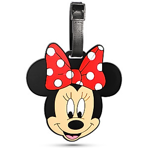 Luggage Tag for Suitcases Bag Baggage Travel Tags Identifiers Cute Cartoon Character Funny Large Silicone Name Luggage ID Tags for Kids Women Girls Men XLP-0611-30