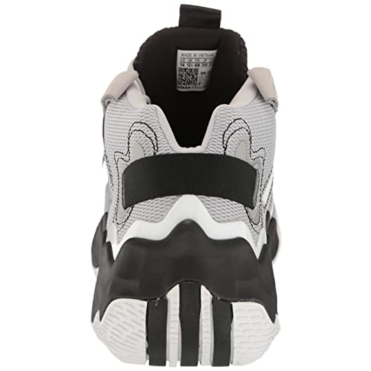 adidas Women's Exhibit B Mid Basketball Shoe, Grey/White/Black, 8