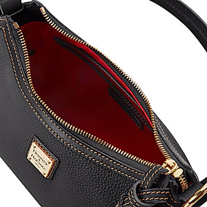 Dooney & Bourke Handbag, Pebble Grain Pouchette Shoulder Bag - Black