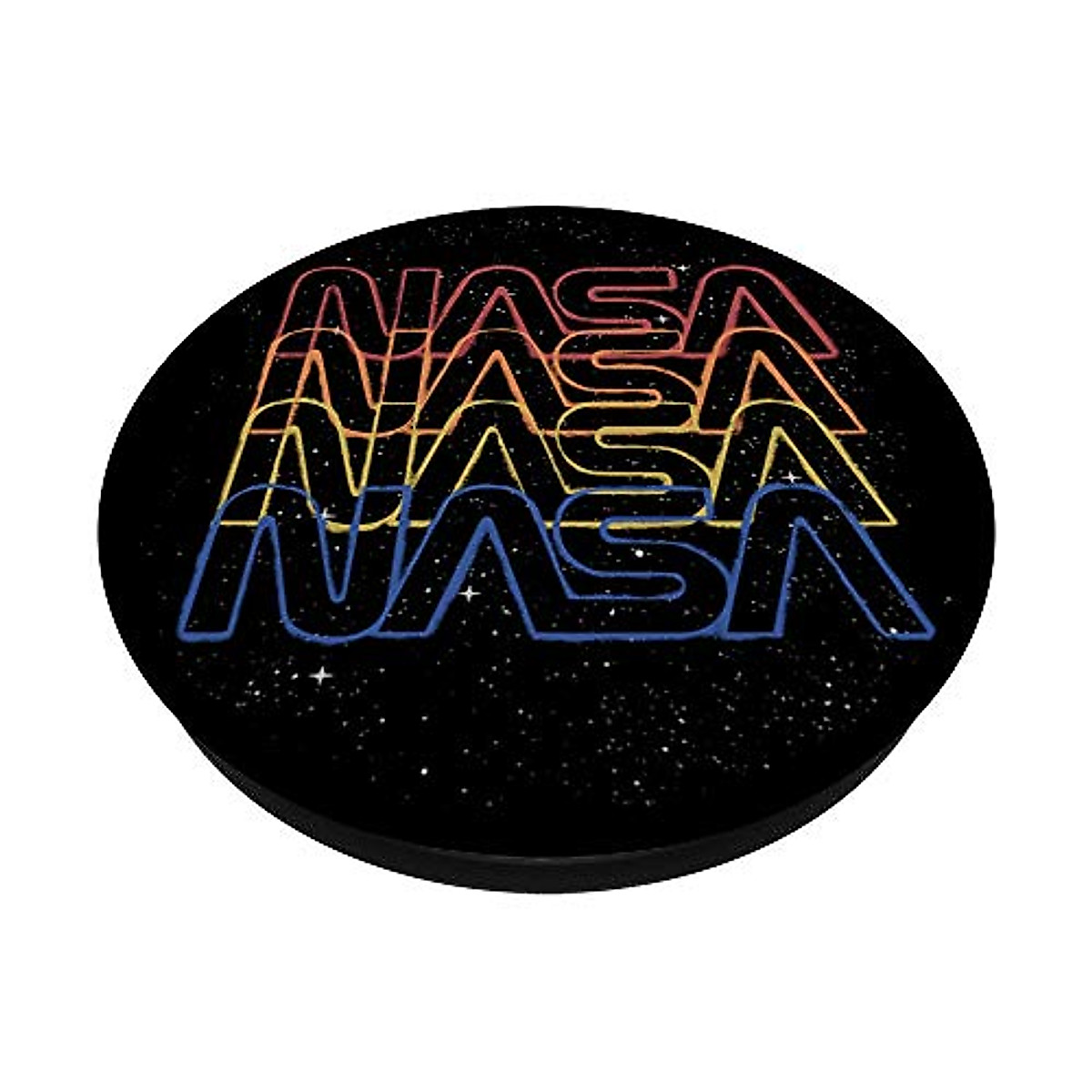 NASA Neon Worm Logo PopSockets PopGrip: Swappable Grip for Phones & Tablets