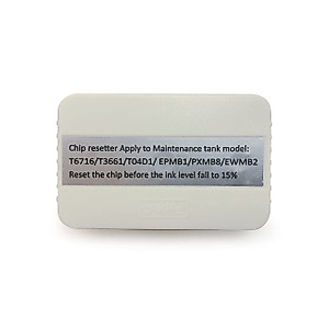 Ssrprint T6716 Maintenance Ink Tank Waste Box Chip Resetter Type C for EPSON WF C5210 C5790 C5710 M5299 M5799 ET-8700 White T6716 T3661 0