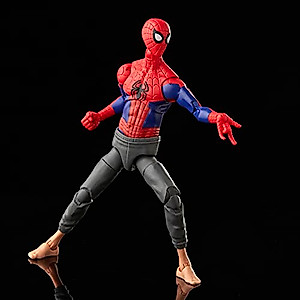 Spider-Man Marvel Legends Series Across The Spider-Verse Peter B Parker 6-inch Action Figure Toy, 2 Accessories
