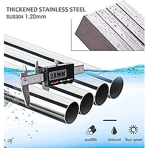 AUGMIRR Clothes Drying Racks Outdoor, 81 Inches Updated Version,Stainless Steel Laundry Drying Rack for Indoor Outdoor and The Balcony,Length Adjustable Saves Space,with Windproof Hooks