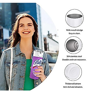 TUMBTU Bitch be Gone Insulated Skinny Tumblers Funny gift 20oz - Reusable Stainless Steel Water Bottle for Hot & Cold Drinks Tea Cup Iced Coffee Travel Cup Coffee Mug with Lid Fake Nozzle