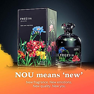 NOU Freesia Perfume – Floral Perfume with Sweet Citrus and Smoky Notes – Natural Perfume for Women with Essential Oils – Fresh Smelling Perfume Freesia Perfume for Women – 1.7 fl oz EDP