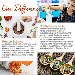 Doctor's Best Calm with Zembrin, Stress & Mood Support, 25mg Veggie Caps, 60Count (DRB-00456)