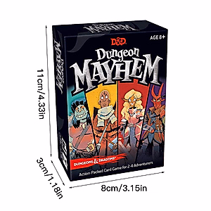 Dungeons & Dragons Dungeon Mayhem | Dungeons & Dragons Card Game | 2–4 Players, 120 Cards