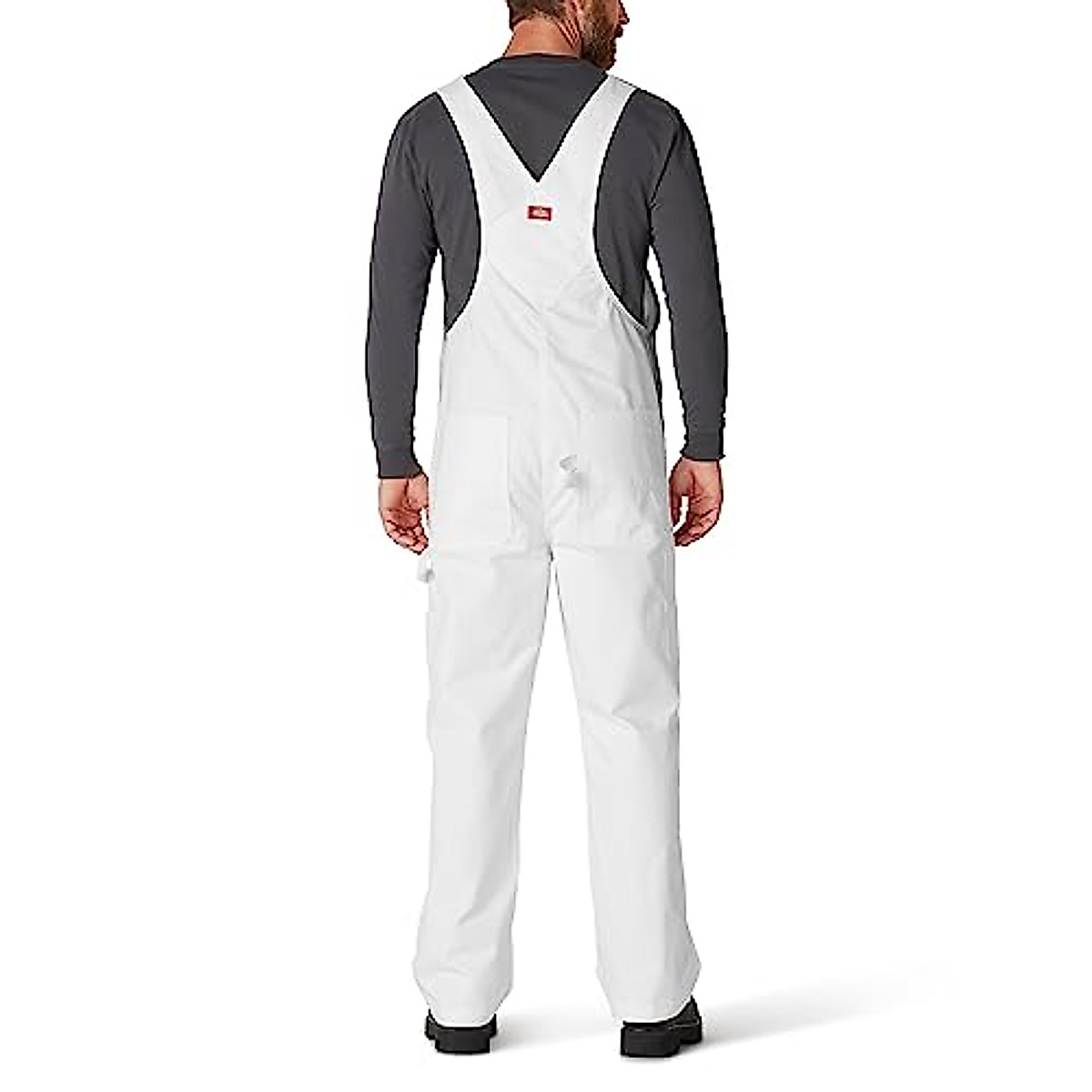 Dickies mens Painters Bib overalls and coveralls workwear apparel, White, 40W x 30L US