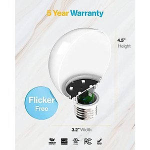 Sunco 12 Pack Vanity Globe Light Bulbs G25 LED for Bathroom Mirror 40W Equivalent 6W, 5000K Daylight, Dimmable, 450 LM, E26 Base, Round Frosted Decorative Bulb, UL & Energy Star Listed