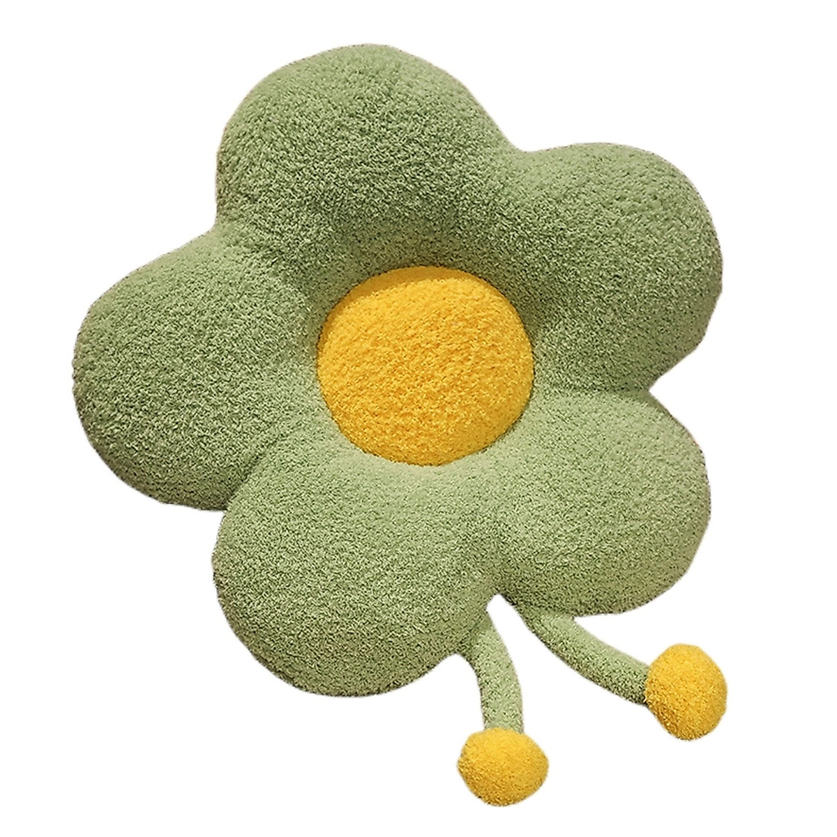 HXIYAN Flower Pillow Winter Bedroom Floor mat Decoration sedentary Office Cushion Dining Chair Cushion Lumbar Cushion Leisure Reading mat Ornament (17.7in, Green)