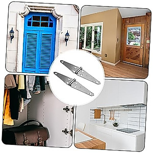 ULTECHNOVO 2pcs T-Hinge Fence Gate Hinges Heavy Strap Hinge Fence Hinges Heavy Duty Strap Hinges Galvanized Strap Hinges Shed Door Hinges Barn Shed Hinges Iron Door Hinges Abs Box Wood Fence