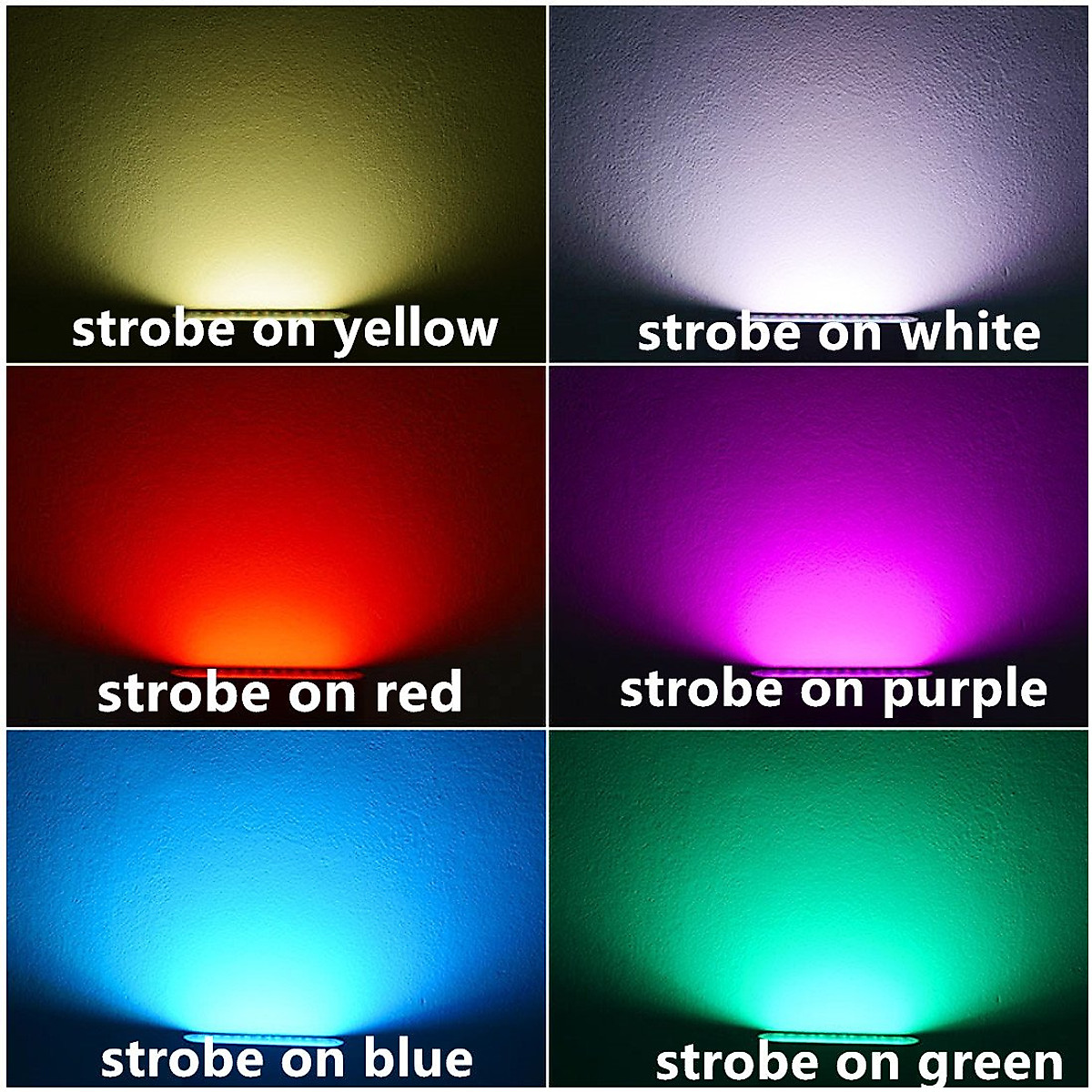 Strobe Lights,SAHAUHY 180 Super Bright Stage Lighting with Remote Control(Black)