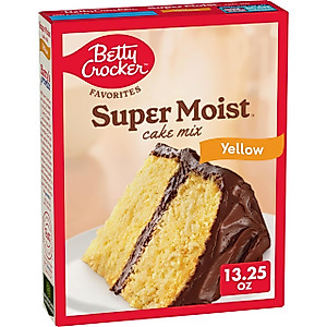 Betty Crocker Favorites Super Moist Yellow Cake Mix, 13.25 oz (Pack of 12)