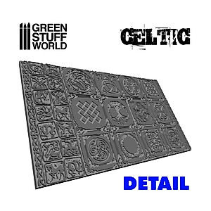 Green staff World Rolling pin Celtic Motifs Miniature Tools GSW-51