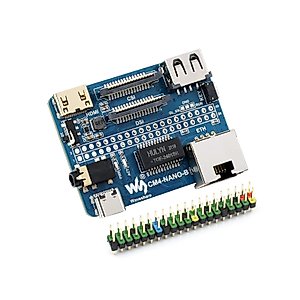 Nano Base Board (B) for Raspberry Pi Compute Module 4, Same Size as CM4, with Standard CM4 Socket, Raspberry Pi 40PIN GPIO, Gigabit Ethernet, USB2.0, DSI, CSI, HDMI, 3.5mm Audio Jack etc.
